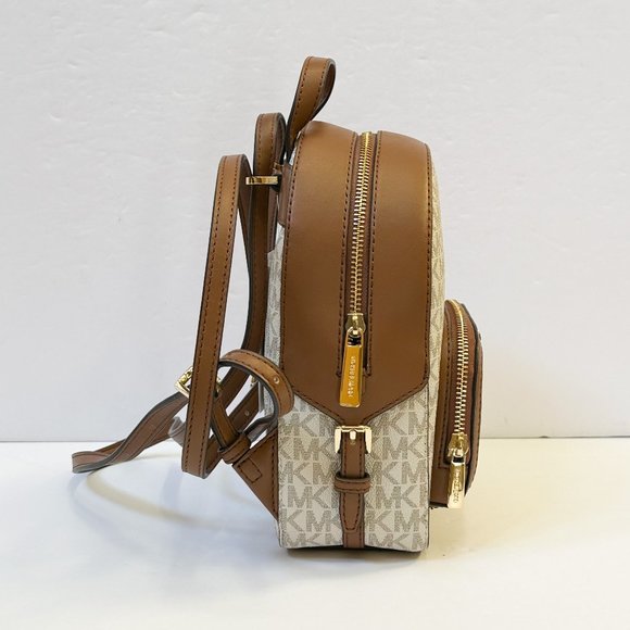 Michael Kors | Bags | Michael Kors Jaycee Mini Backpack Mk Vanilla ...